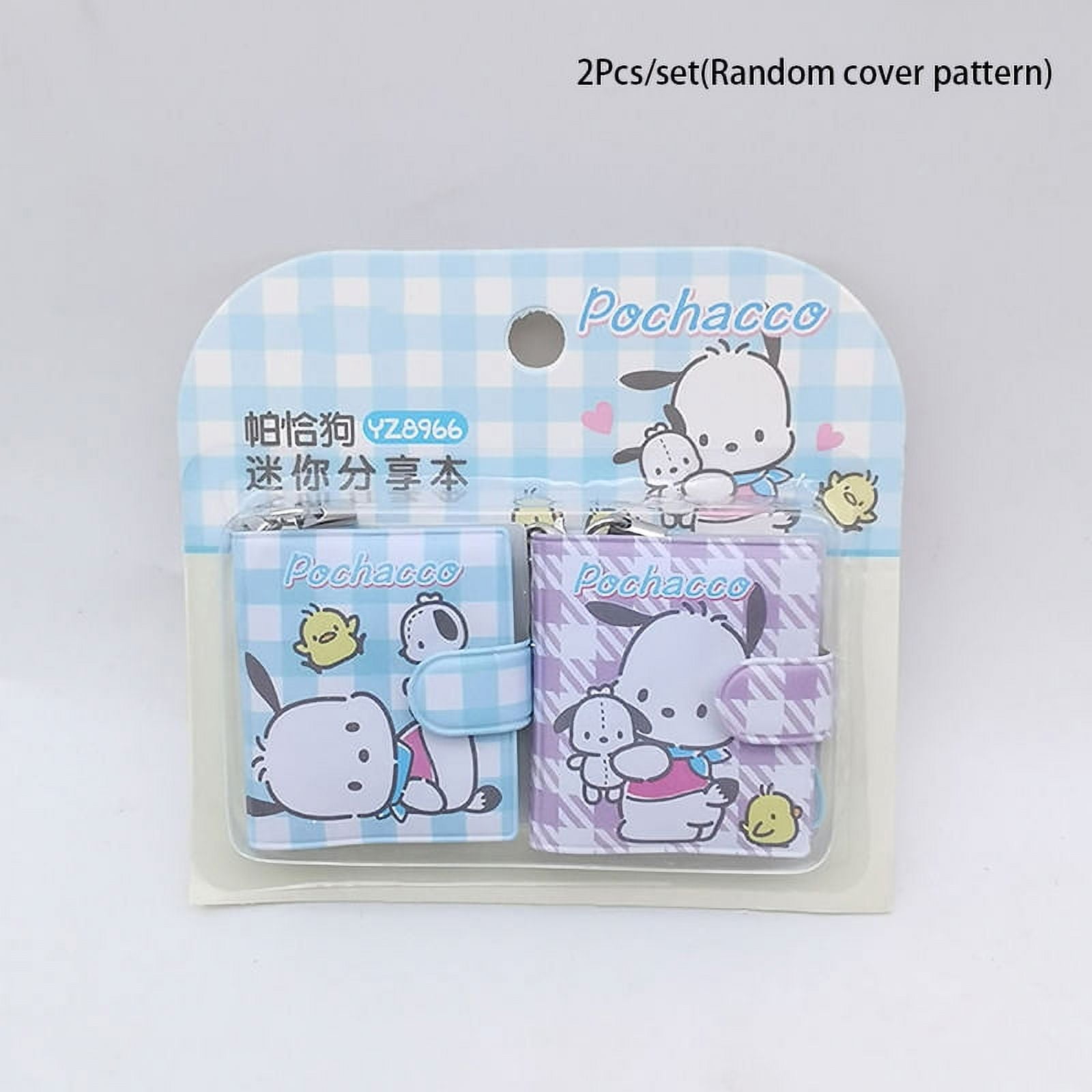 2Pcs Sanrio Notebook Keychain Cute Kuromi Melody Cinnamoroll Anime ...