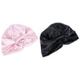 2Pcs Satin Women Night Sleep Hats Sleeping Hats Women Hair Care ...