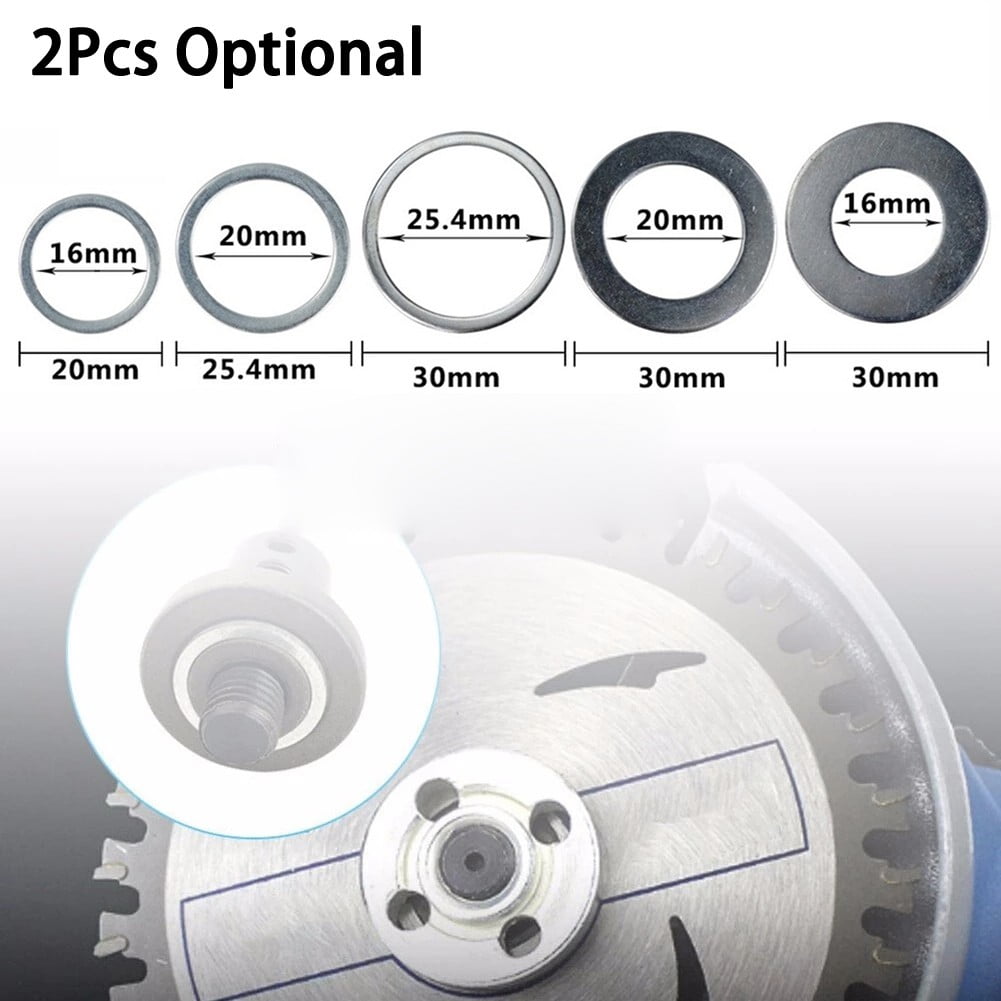 2Pcs Saw Blade Reducing Ring Washers 16 /20 /22 /25.4 /30MM Conversion ...