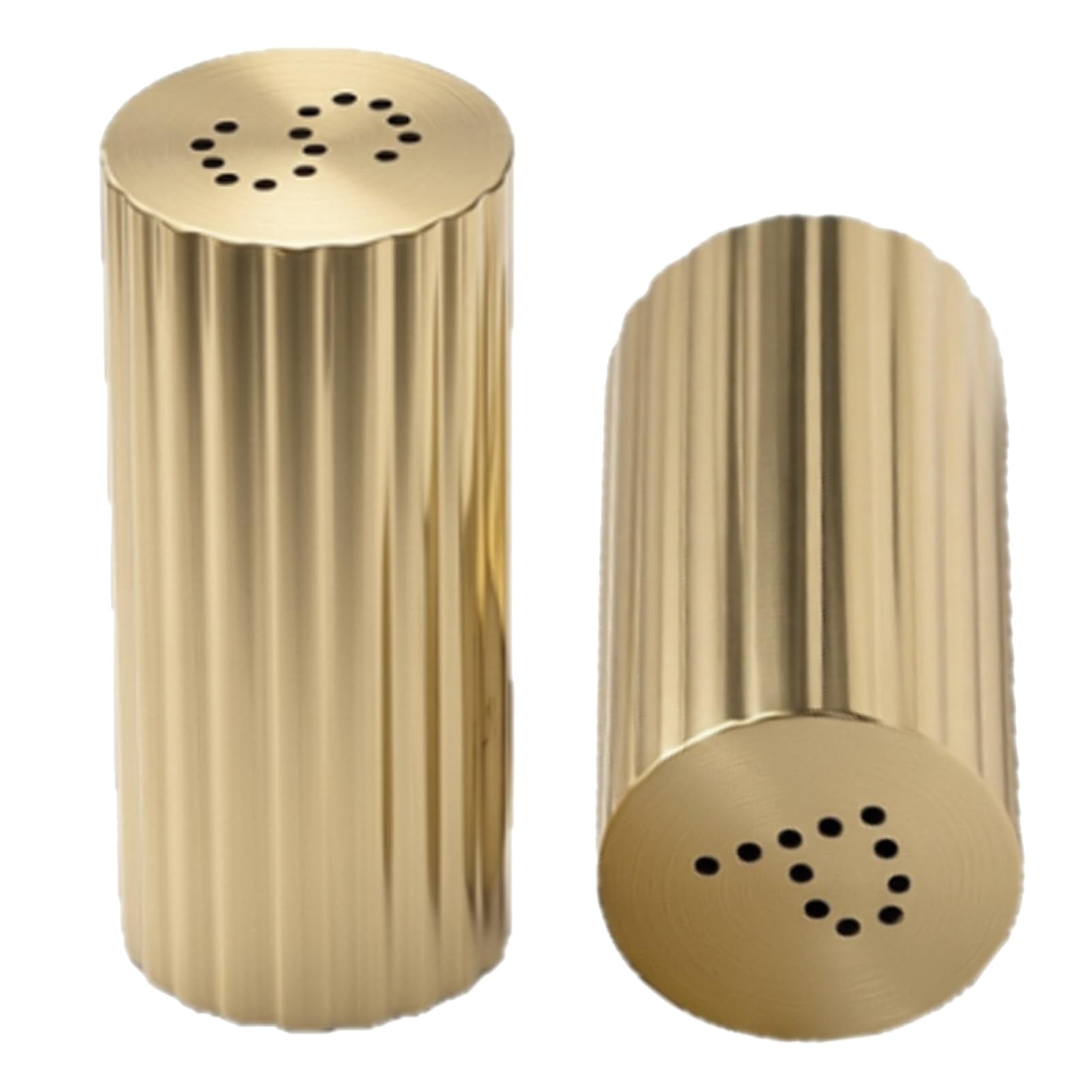 2Pcs Seasoning Shakers, 304 Stainless Steel Salt Dispensers with Non ...