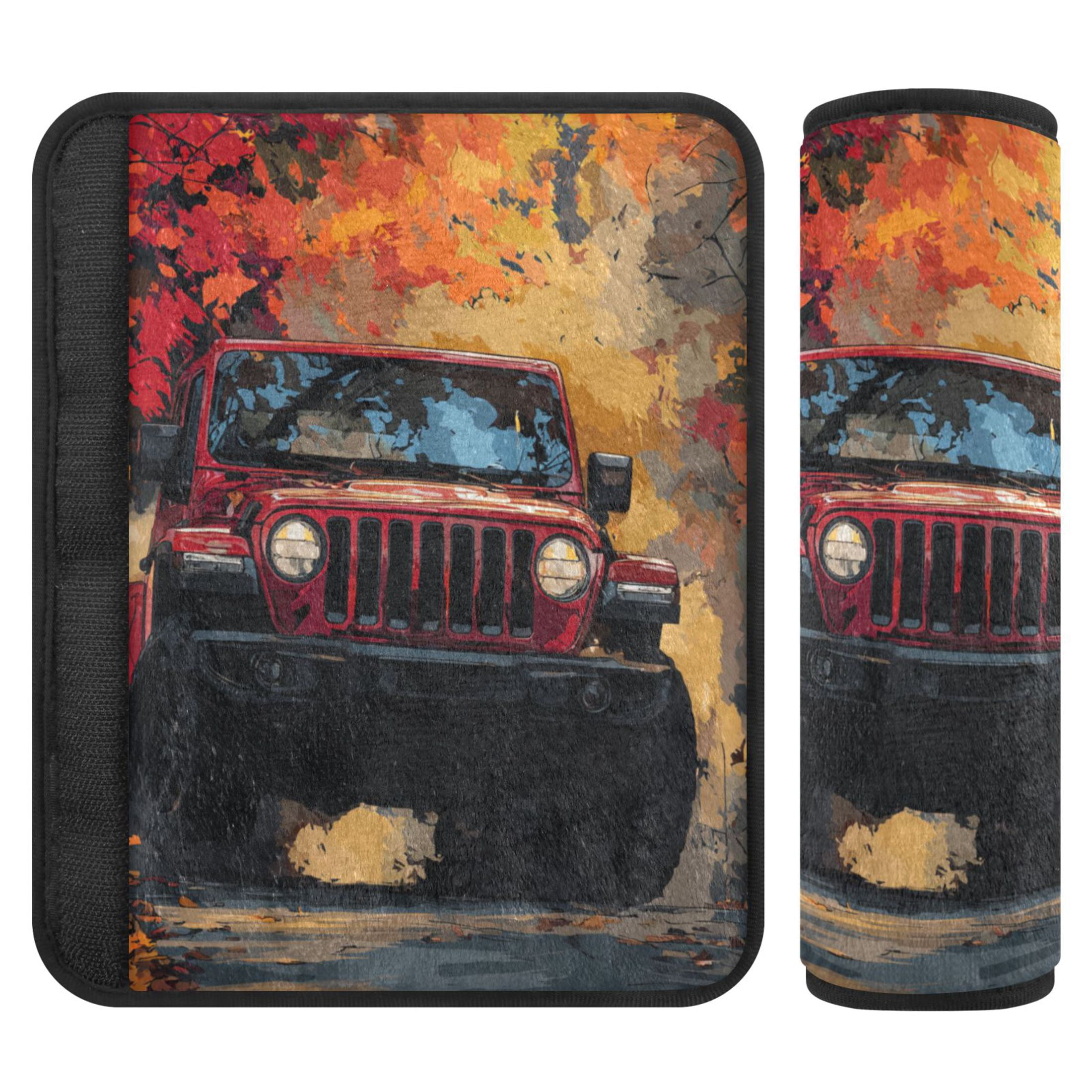 2Pcs Seat Belt Strap Covers Pad for Car Soft Flannel Car Seat Belt ...