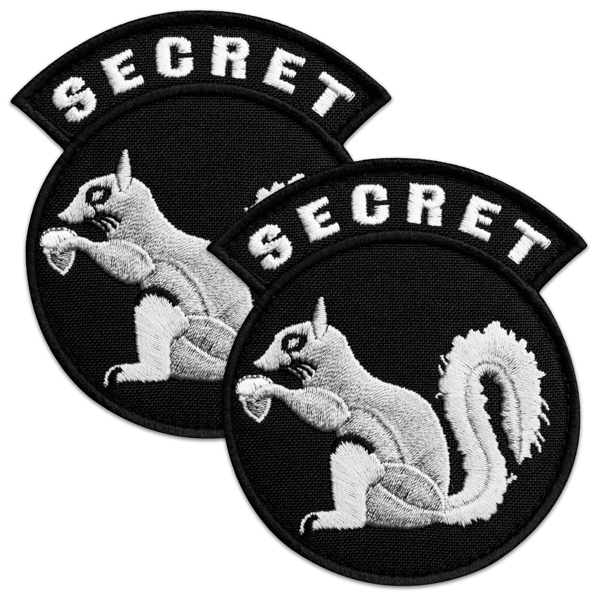 2Pcs Secret Squirrel Patch Set, Embroidered Patches - Walmart.com