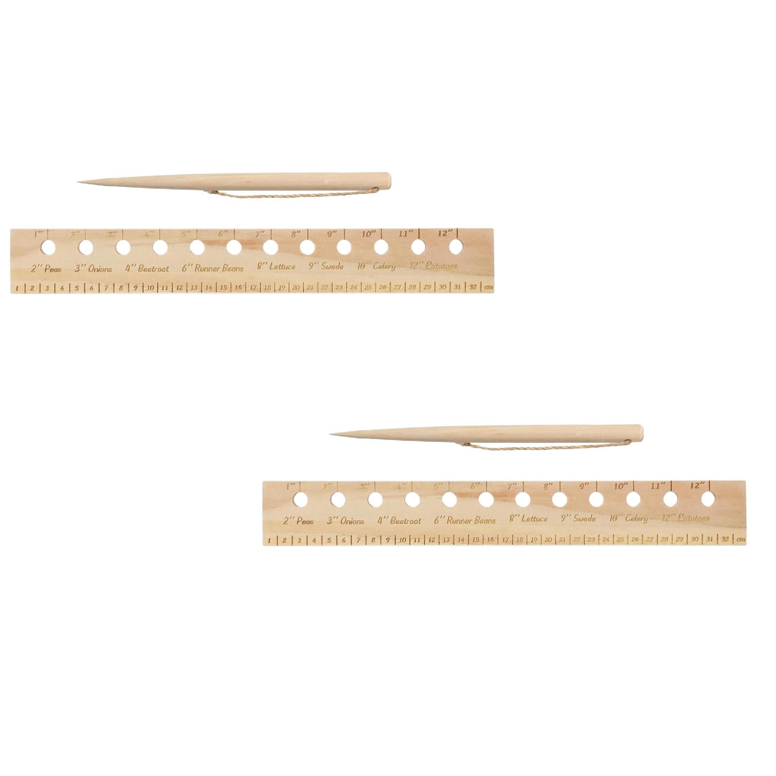 2Pcs Seeding Spacing Ruler Spacer Tool Seeder Ruler With Holes ...