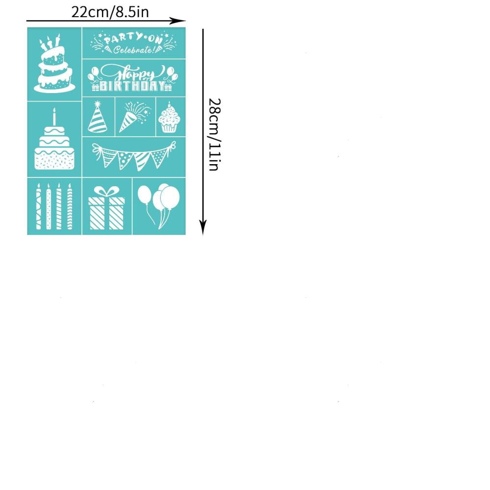 2Pcs Self-Adhesive Silk Screen Printing Stencil for Painting on Wood ...