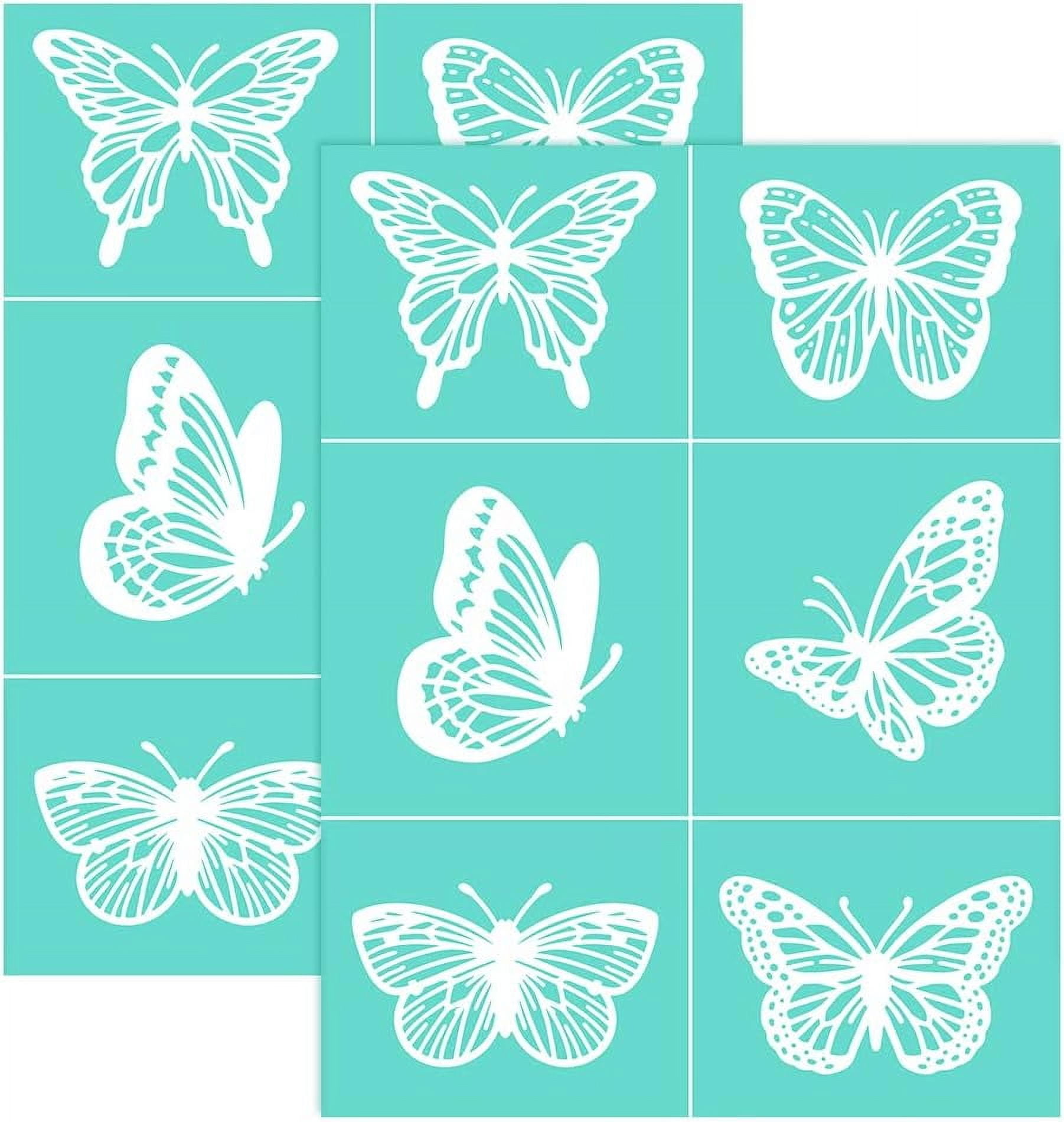 2Pcs Self-Adhesive Silk Screen Printing Stencil for Painting on Wood ...