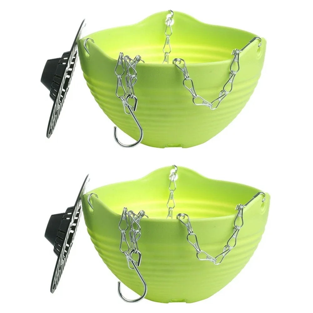 2Pcs Self-Watering Hanging Planter Indoor Outdoor Garden Flower Plant ...