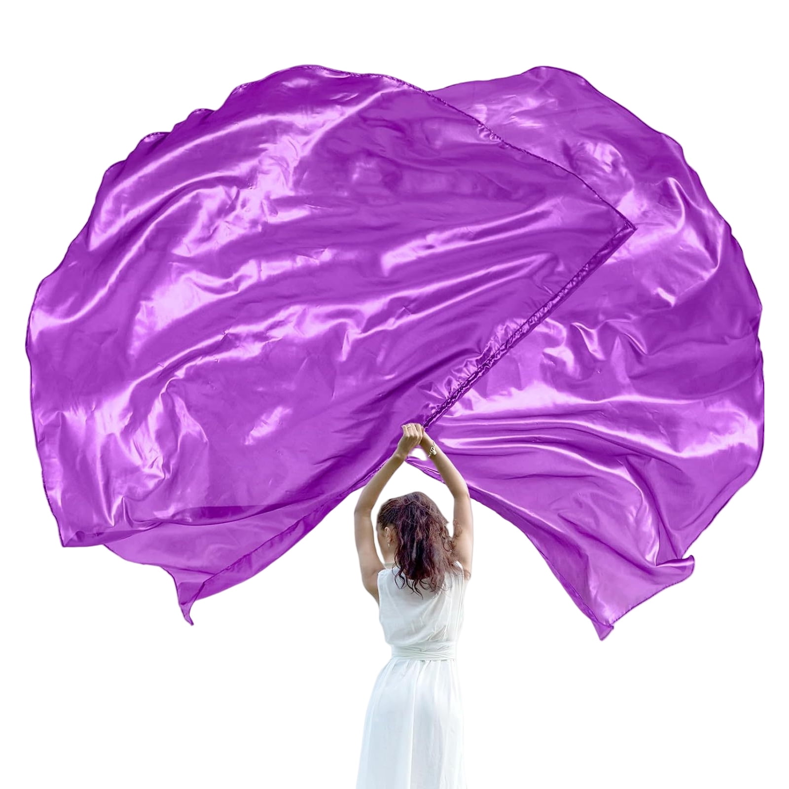 2Pcs Semicircle Worship Angel Wing Flag for Church Dance Banners 55"×37 ...