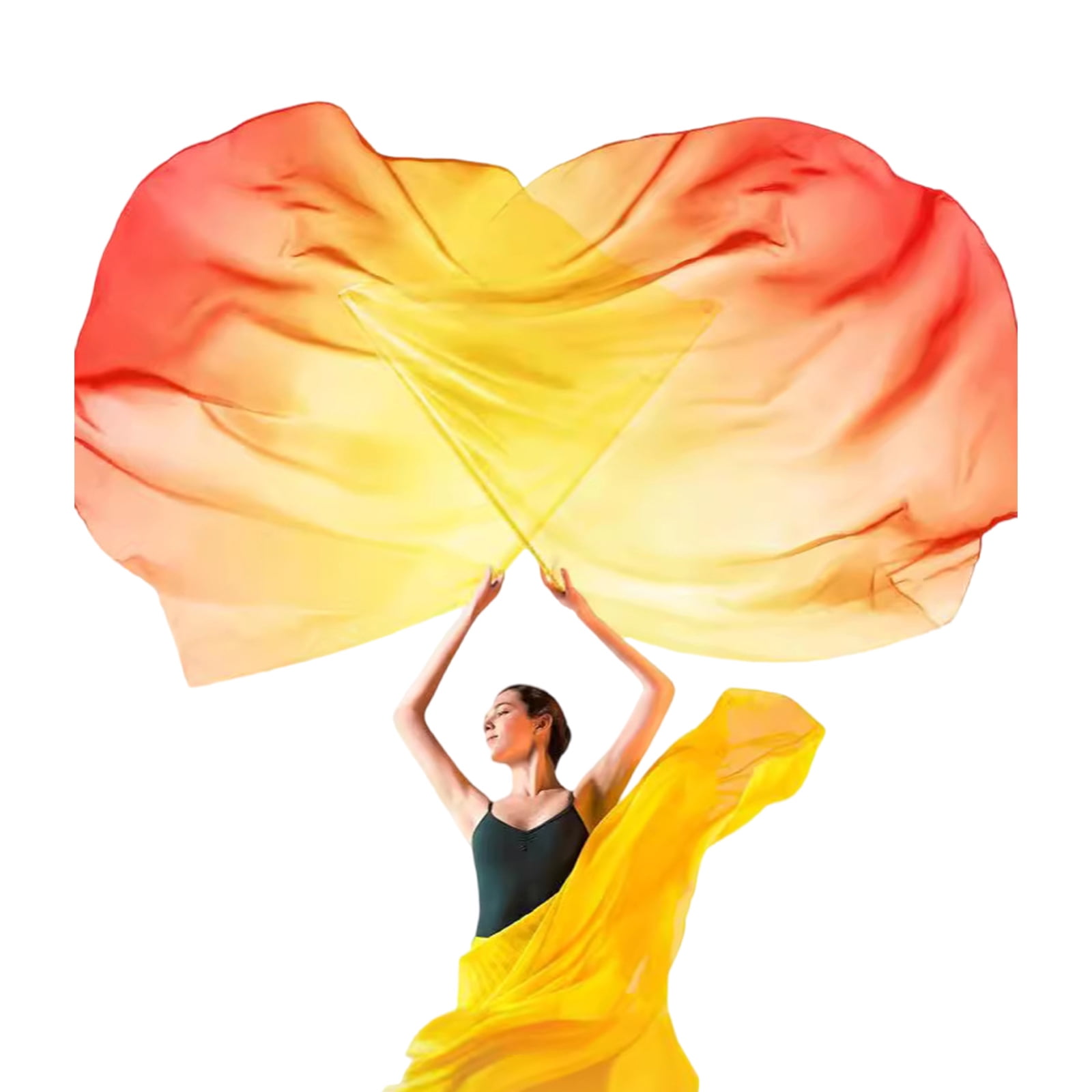 2Pcs Semicircle Worship Wing Flags Praise Dance Flags with Scalable ...