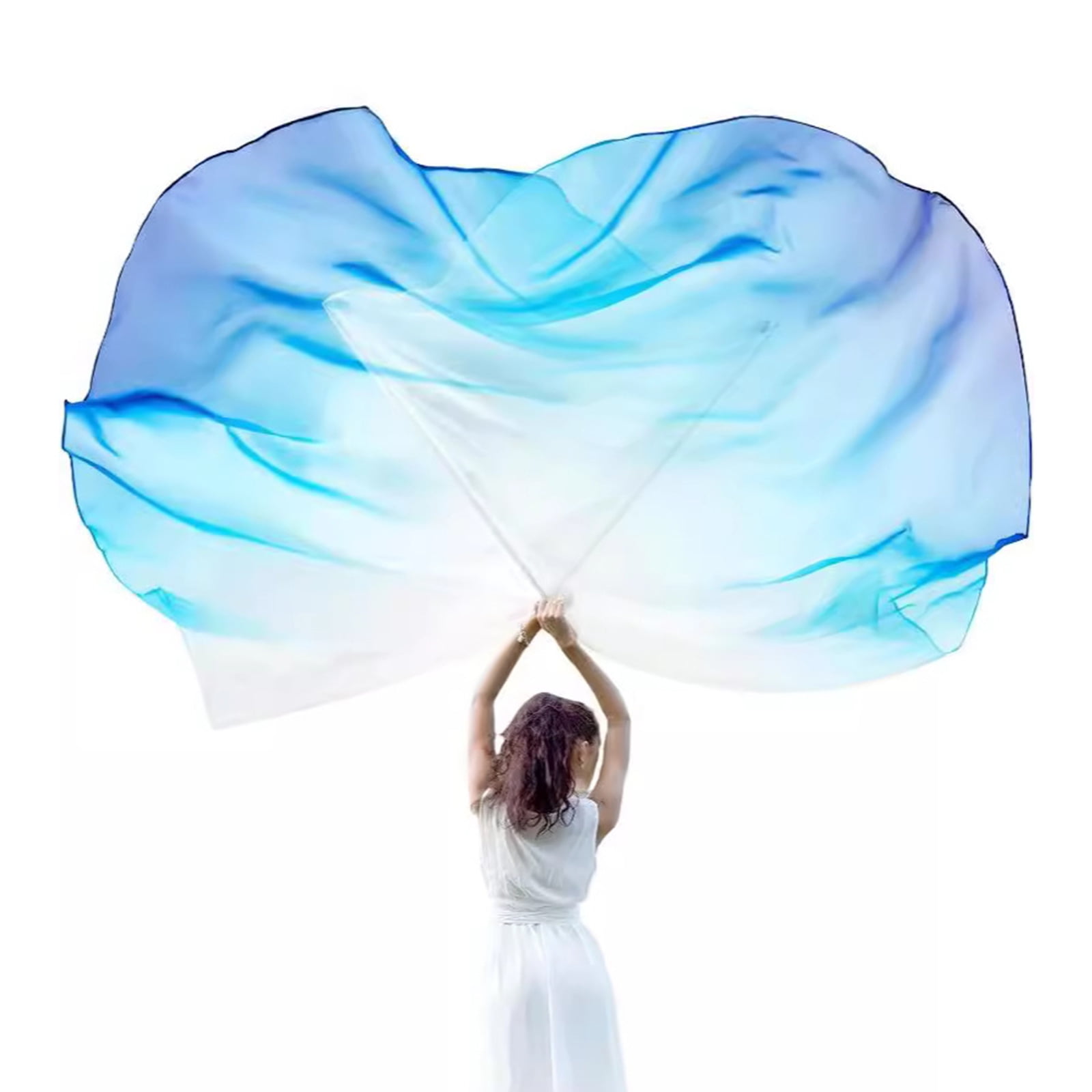 2Pcs Semicircle Worship Wing Flags Praise Dance Flags with Scalable ...