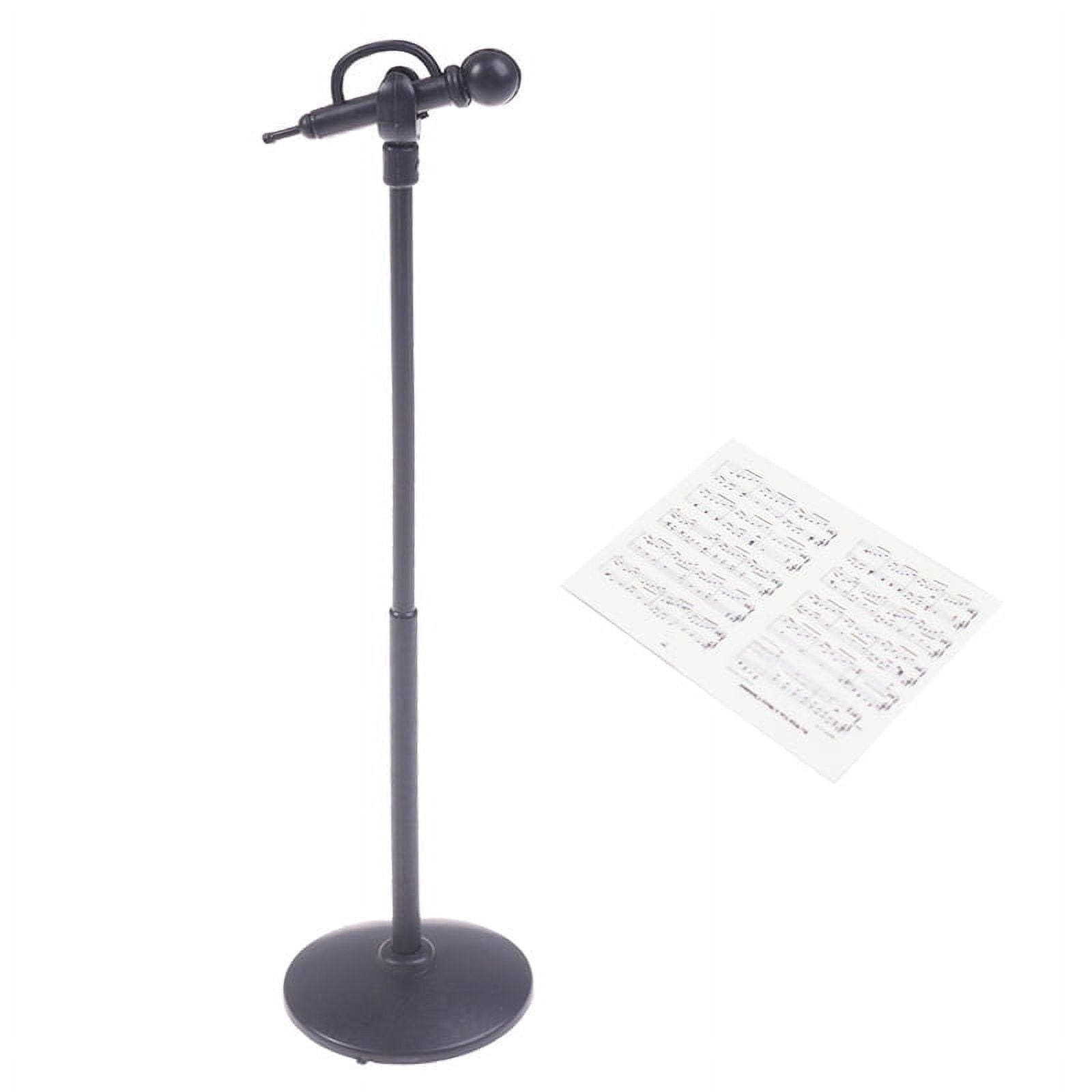2Pcs/Set 1:12 Dollhouse Miniature Microphone Sheet Music Combination ...