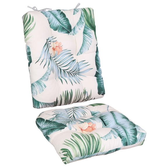 2Pcs/Set 1Pc Back Cushion and 1Pc Seat Cushion Rocking Chair Cushion ...
