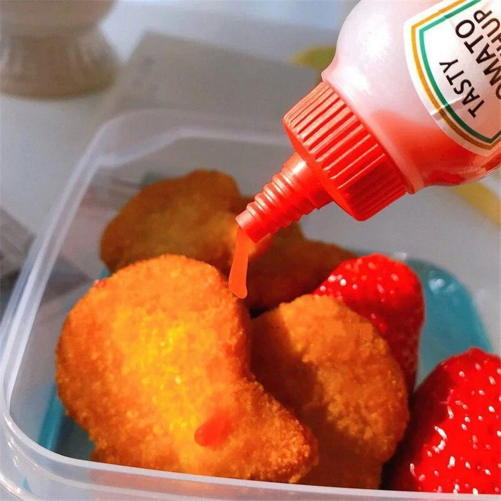 2Pcs/Set 25ML Mini Tomato Ketchup Bottle Portable Small Sauce Container ...