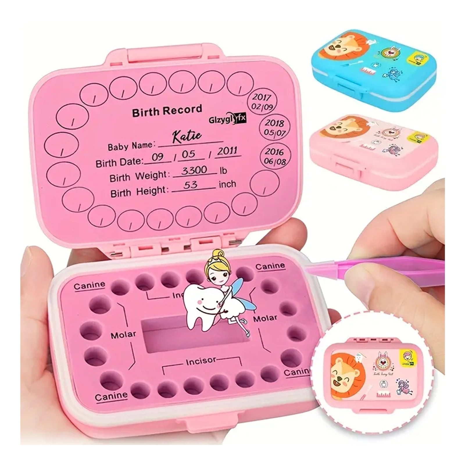 Glzyglyfx Baby Teeth Holder, Tooth Box, Tooth Fairy Kit with Tooth ...