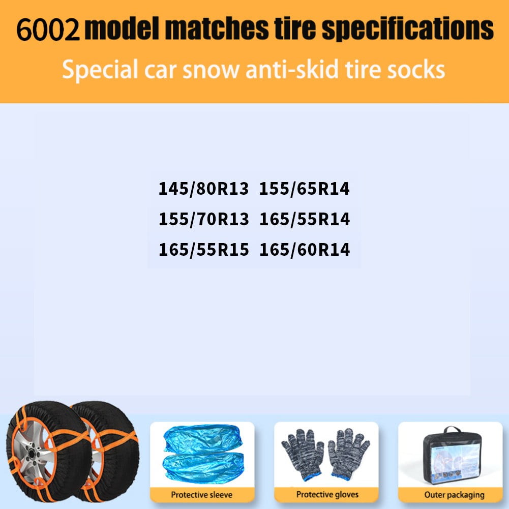 2Pcs/Set Car Snow Chain for Car Tire Snow Sock Wheel Tyre Off-Road ...