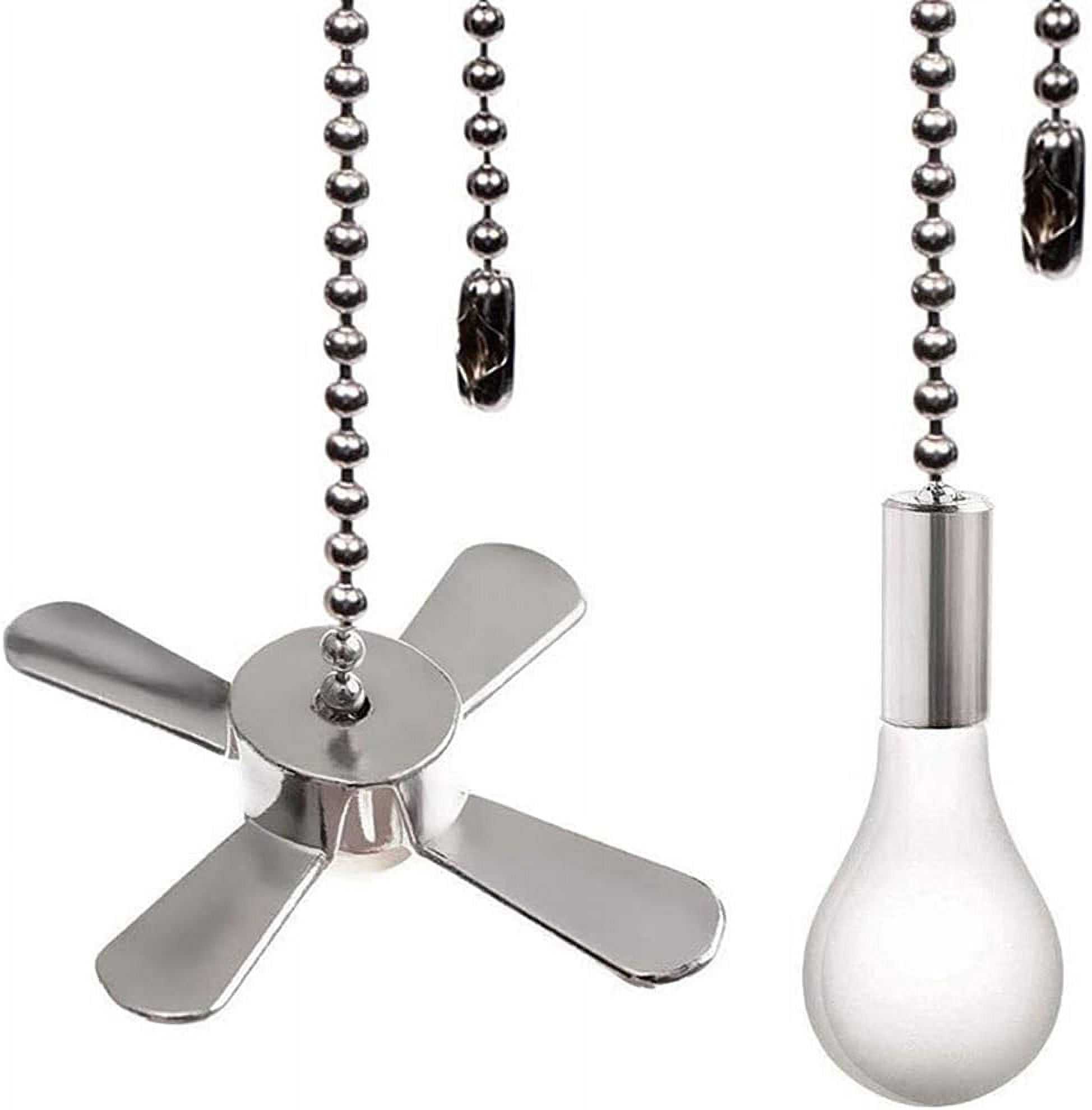 2Pcs/Set Ceiling Fan Pull Chain Ornaments Extension Chains with ...