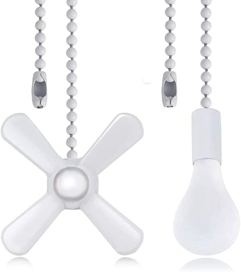 2Pcs/Set Ceiling Fan Pull Chain Ornaments Extension Chains with ...