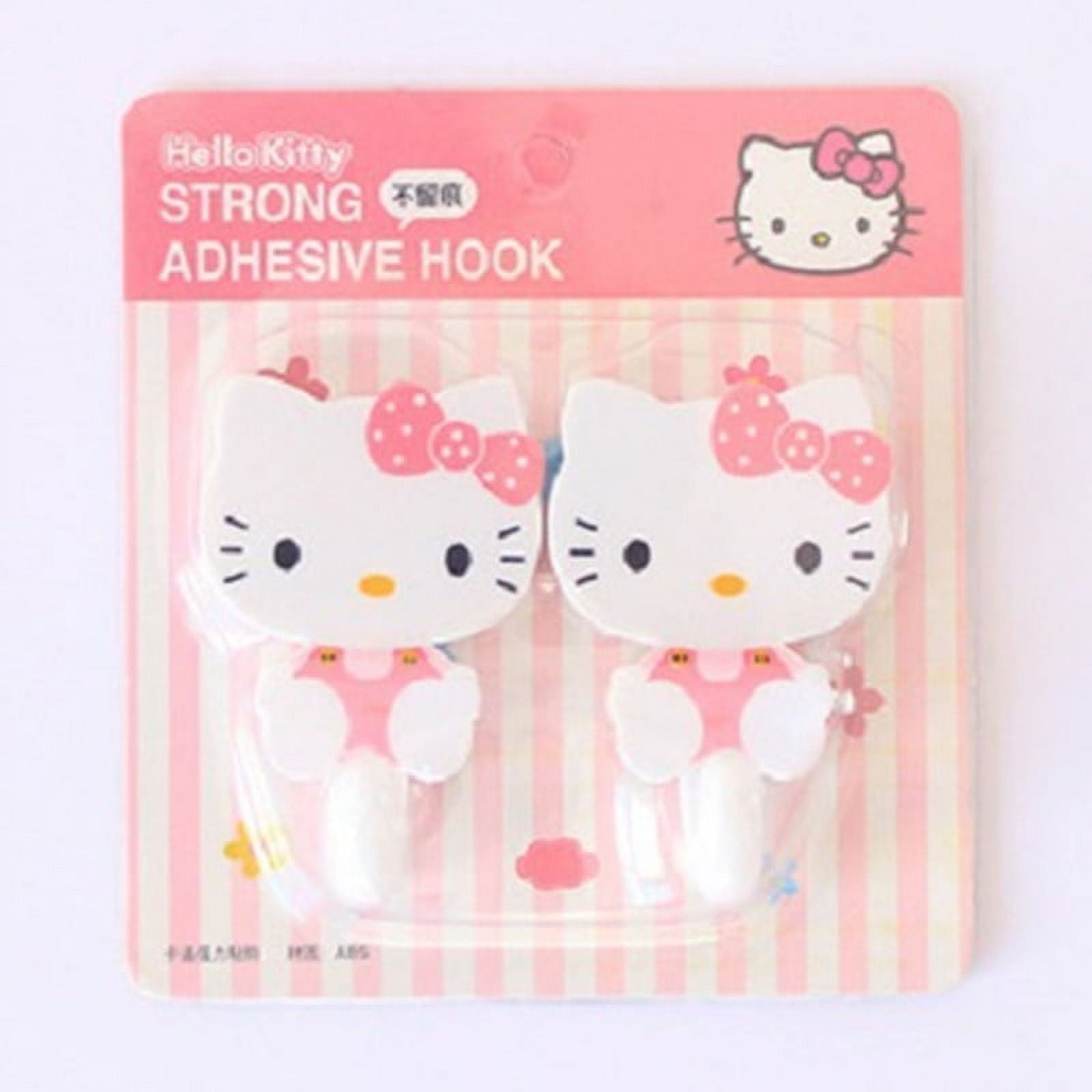 2Pcs Set Hello Kitty Sanrio Strong Self Adhesive Hooks Key Storage ...