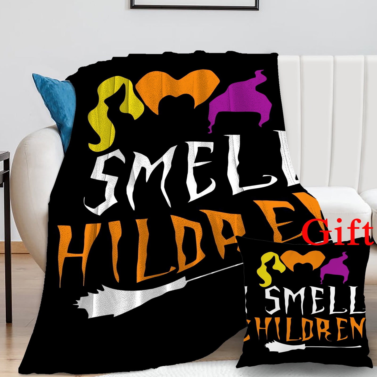 2Pcs/Set Hocus Pocus halloween blanket with Pillow Case Comfy ...