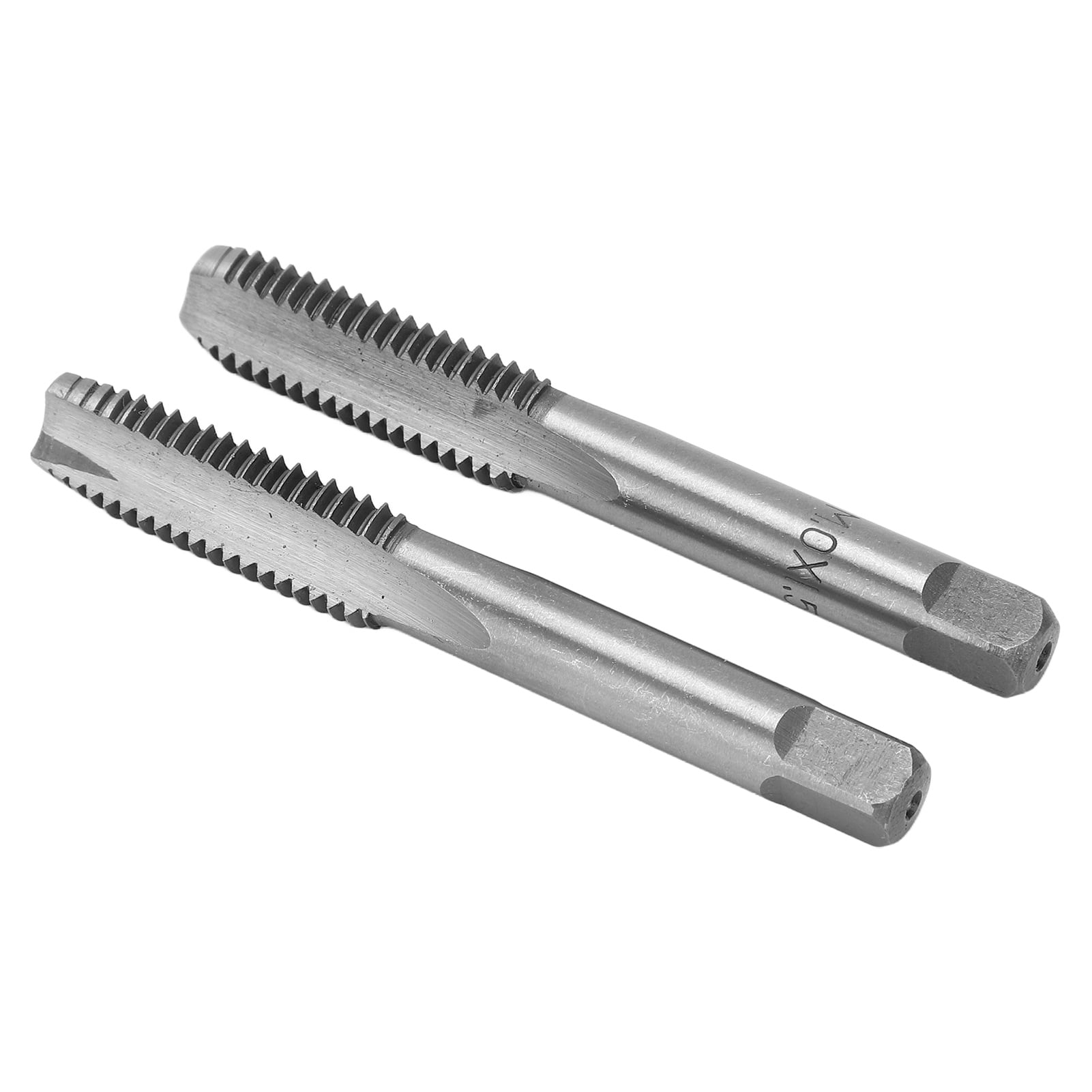 2Pcs/Set Metric Machine Tap High Speed Steel 3 Straight Flutes Screw ...