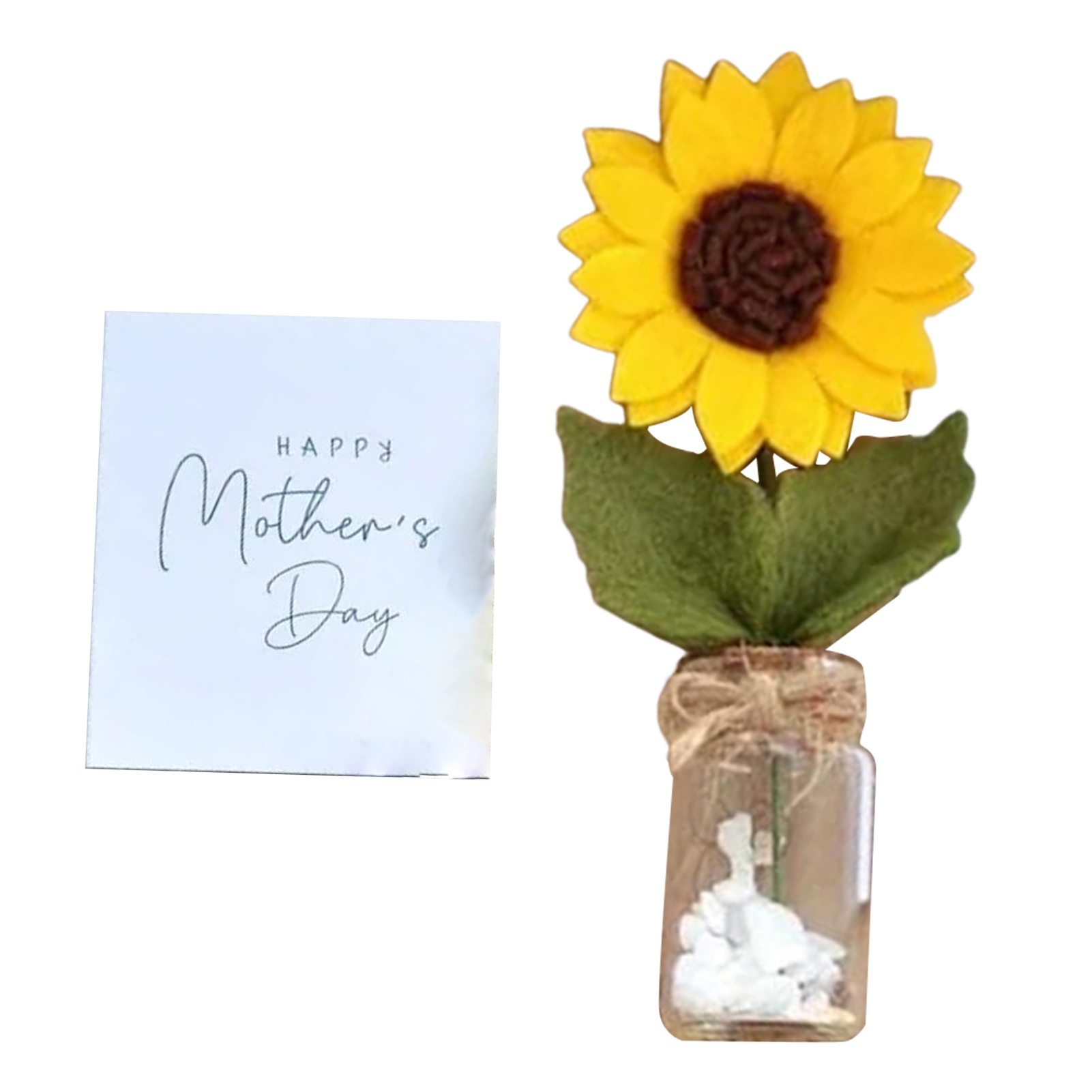 2Pcs/Set Mini Felt Flowers Set DIY Handmade Felt Artificial Carnation ...