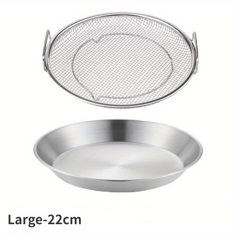 2Pcs/Set Stainless Steel French Fries Basket with Handle Food Skimmer ...