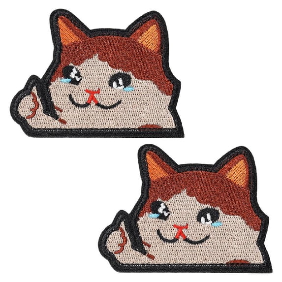 2Pcs Sew on Embroidery Appliques Sew on Animal Embroidered Patches For ...