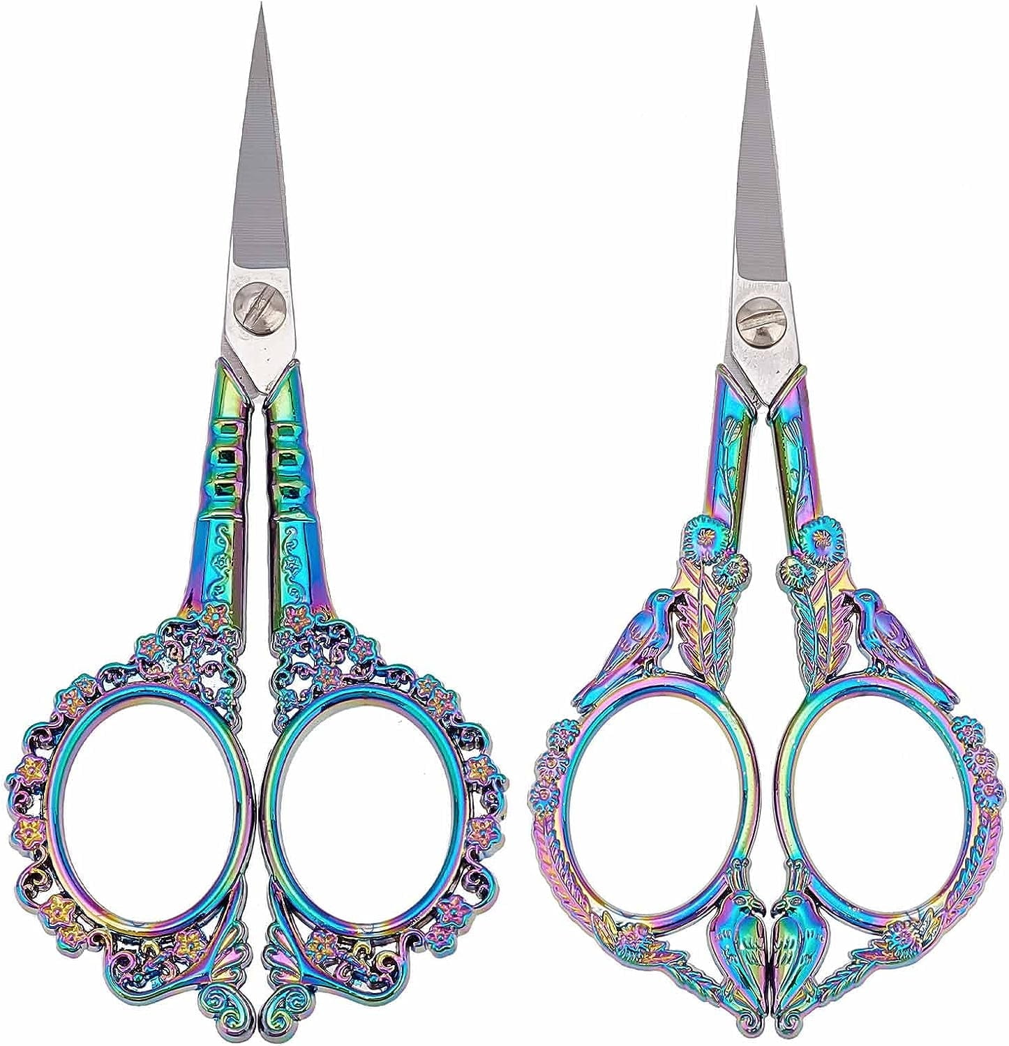 2Pcs Sewing Embroidery Scissors Detail Shears Vintage Sharp Tip Scissor ...