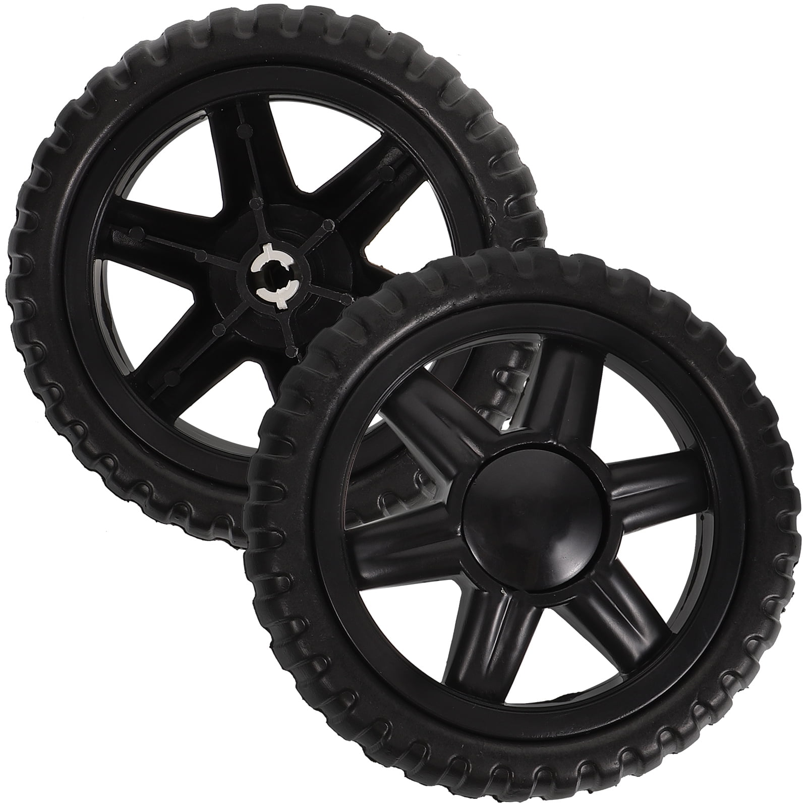 2Pcs Shopping Cart Wheels Baby Trolley Wheels Replaceable Trolley ...