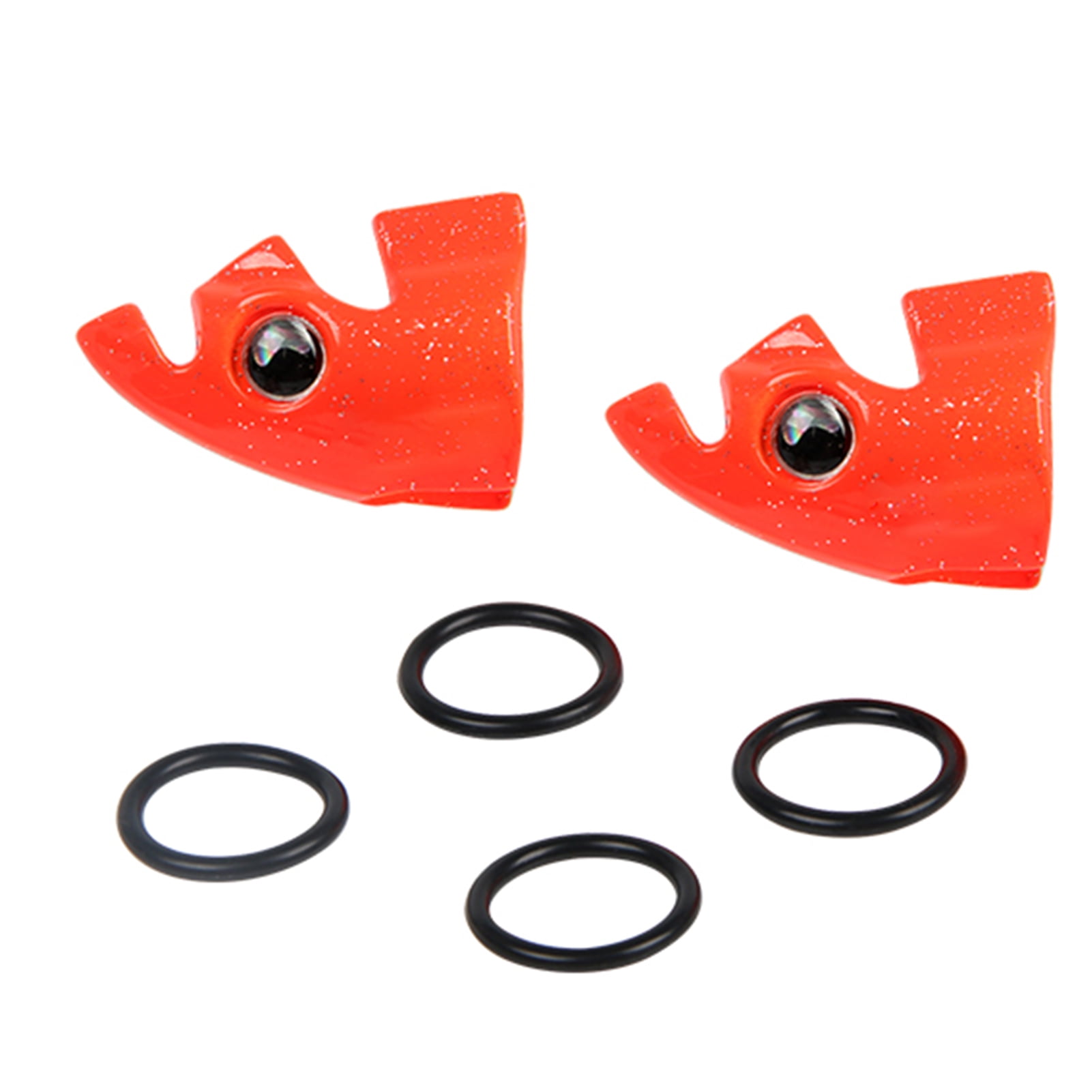 2Pcs Shrimp Lure Sinker with Straps Luminous Squid Jig Hook Bait Weight ...