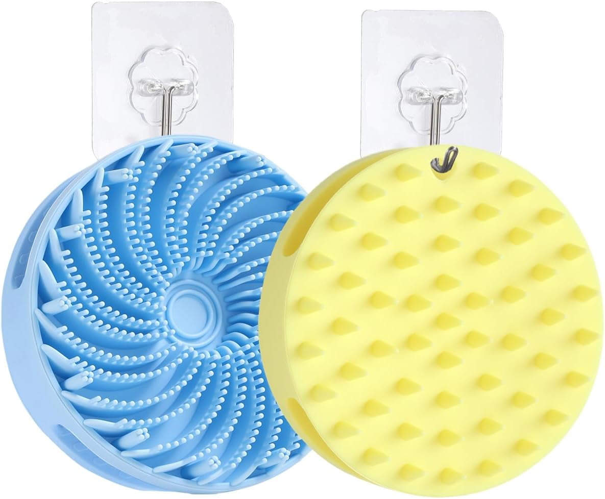 2Pcs Silicone Body Scrubber,Exfoliating Body Scrubbers for use in ...