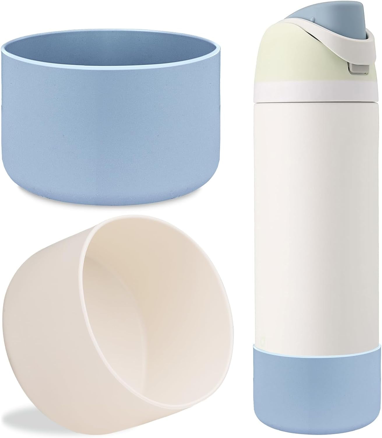 2Pcs Silicone Boot Sleeve for Owala Water Bottle FreeSip Twist and Flip ...