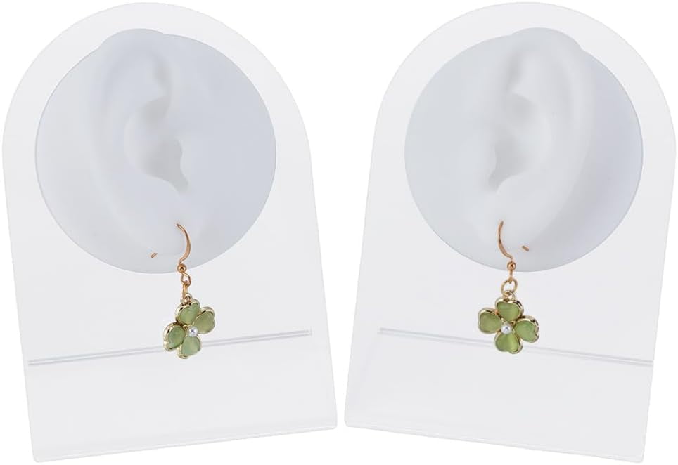 2Pcs Silicone Ear Model White Left Right False Ear for Piercing ...