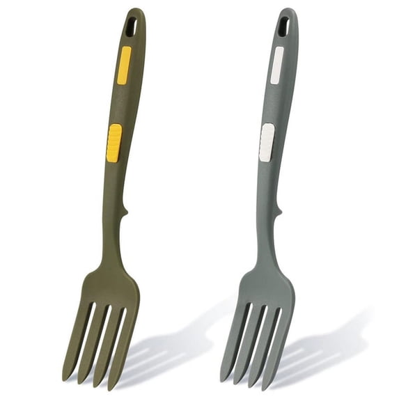2Pcs Silicone Flexible Forks, Cooking Forks, Nonstick Blending Utensils ...