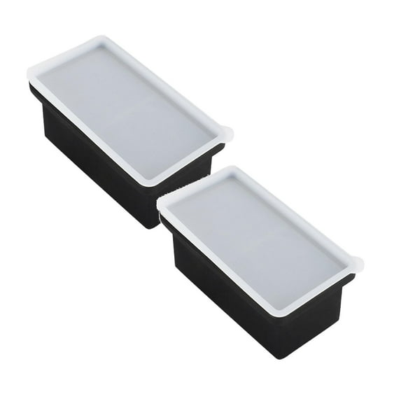 2Pcs Silicone Freezer Tray With Lid Soup Freezer Container 2 Cup Extra ...