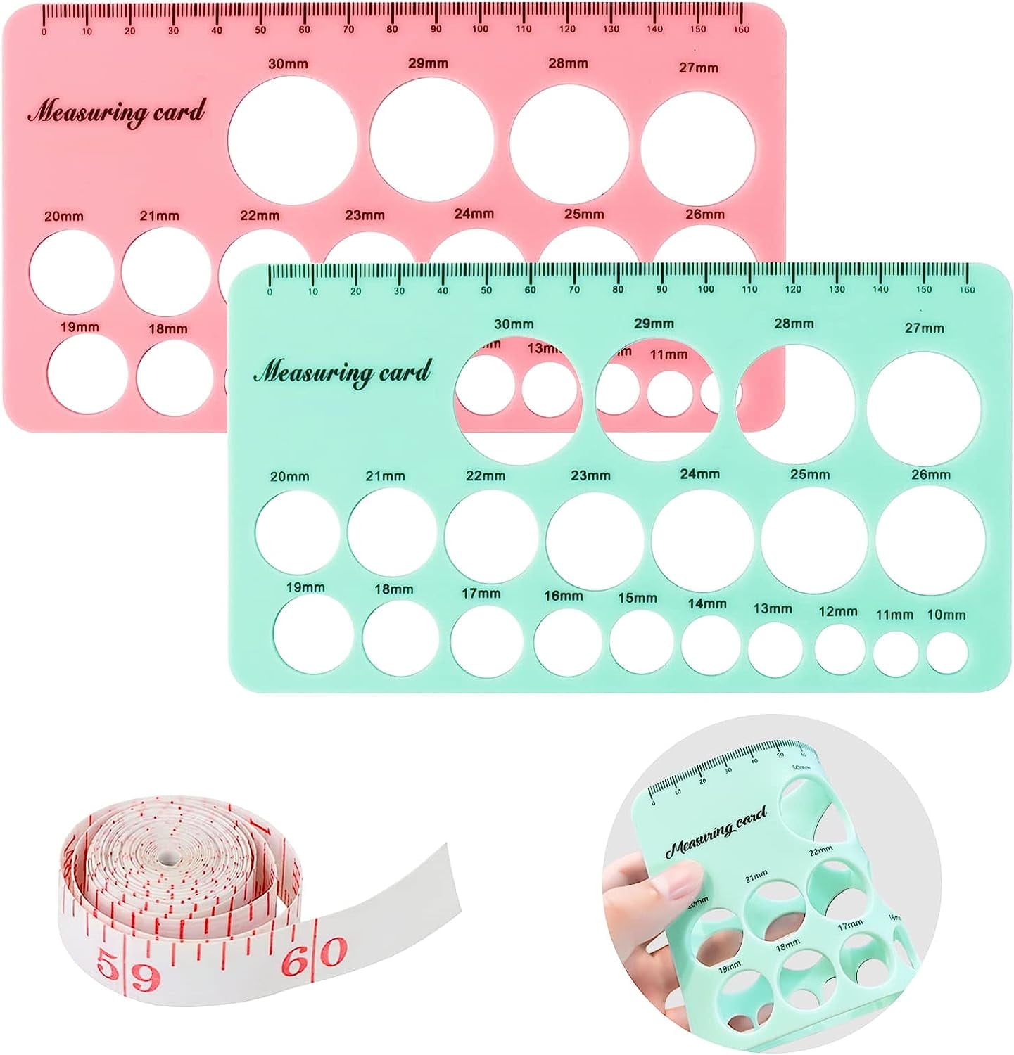 2Pcs Silicone Nipple Ruler Nipple Measurement Tool for Fanges, Soft ...