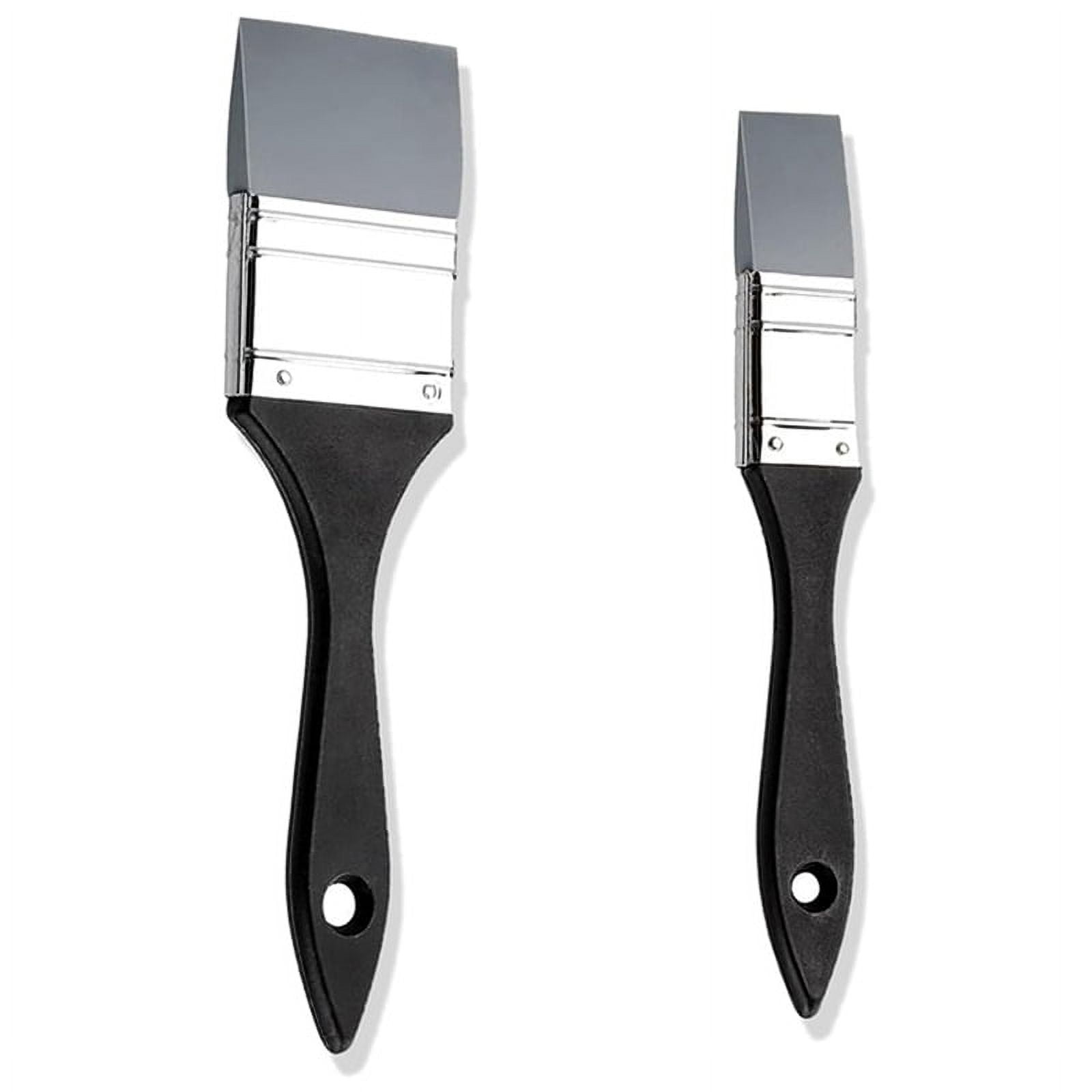 2Pcs Silicone Paint Brushes,1 Inch and 2 Inch Flat Silicone Paint ...