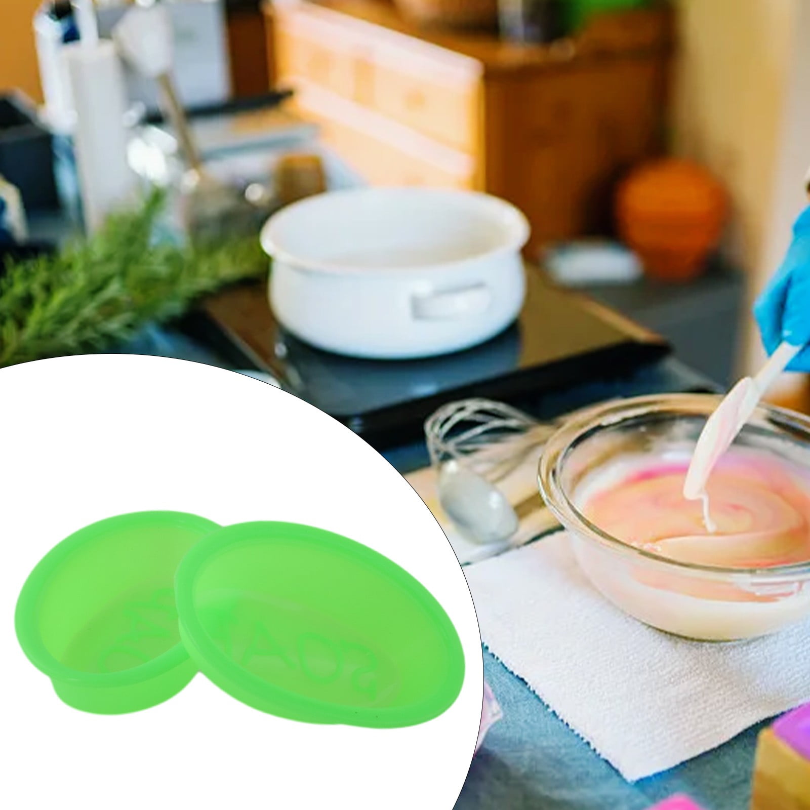 2Pcs Silicone Soap Molds Reusable Baking DIY Mold High Temperature ...