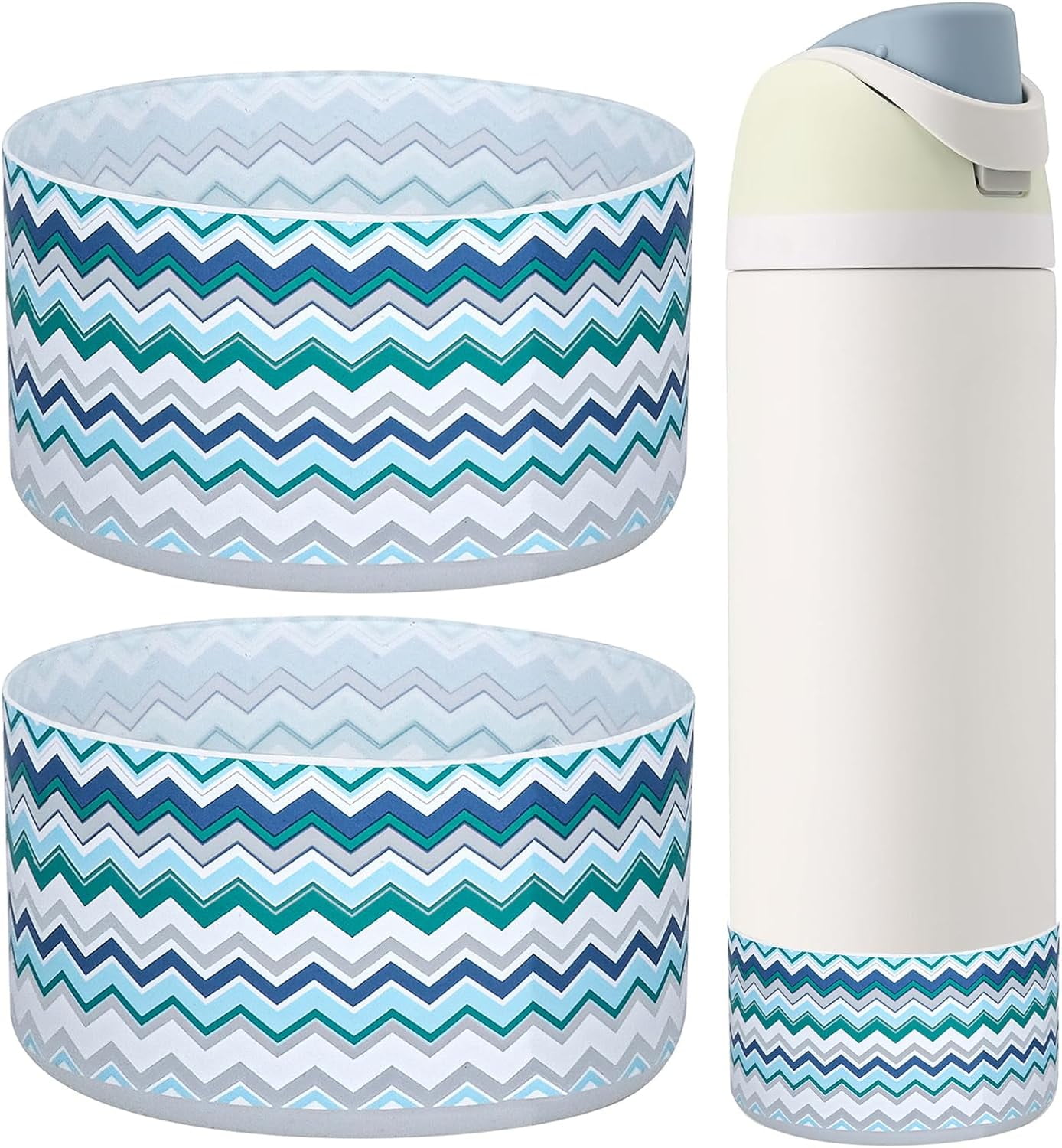 2Pcs Silicone Water Bottle Boot for Owala 40oz, Protective Flask Bottom ...