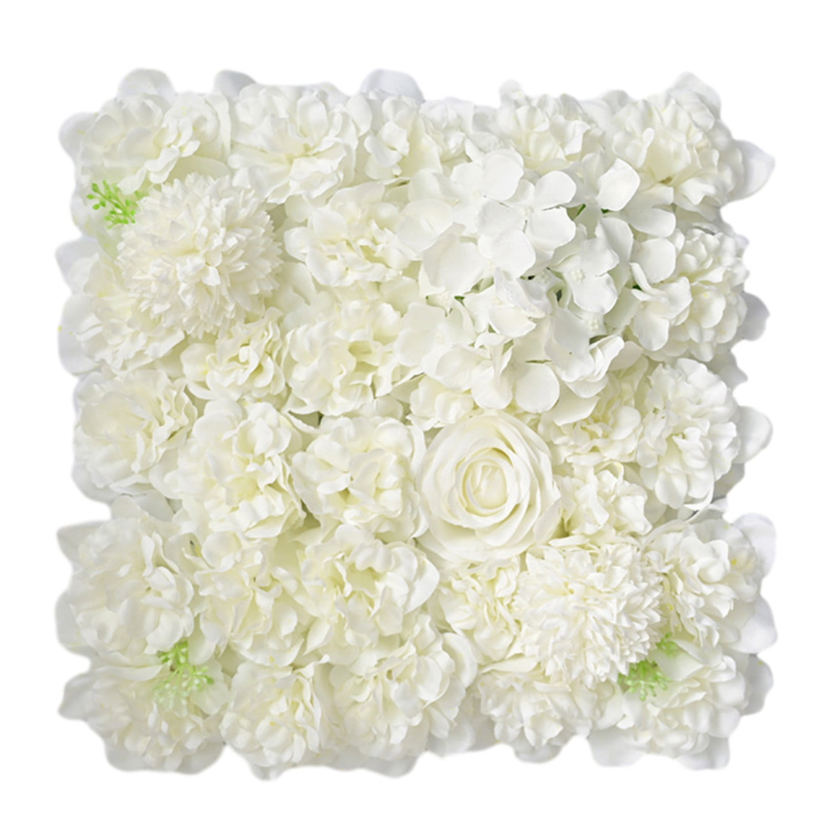 2Pcs Silk Flower Wall Panels Backdrop, 15*15Inch Wedding Wall DIY 3D ...