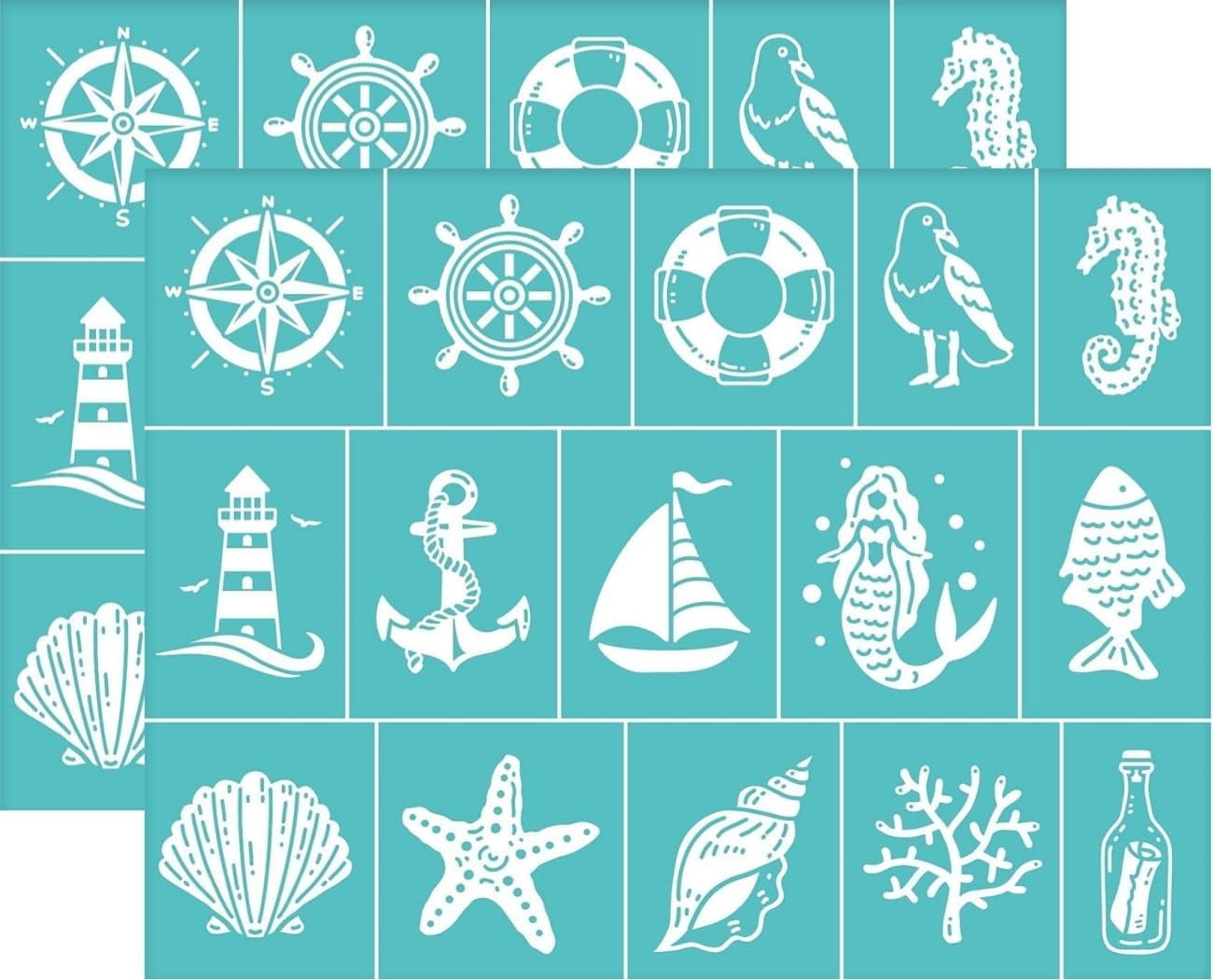 2Pcs Silk Screen Stencils Self-Adhesive Silk Screen Printing Stencils ...