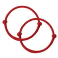2Pcs Simple Handmade Luck Kabbalah Red String Adjustable Bracelets Red ...