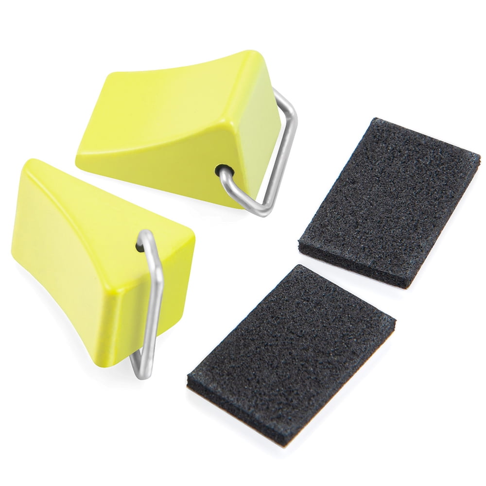 2Pcs Simulated Metal Wheel Chock Tire Slip Stopper Non Slip Block for ...