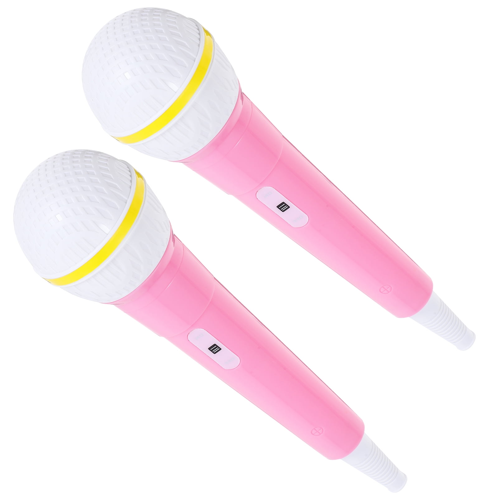 2Pcs Simulated Microphone Plastic Simulated Mic Fake Mic Plaything for ...