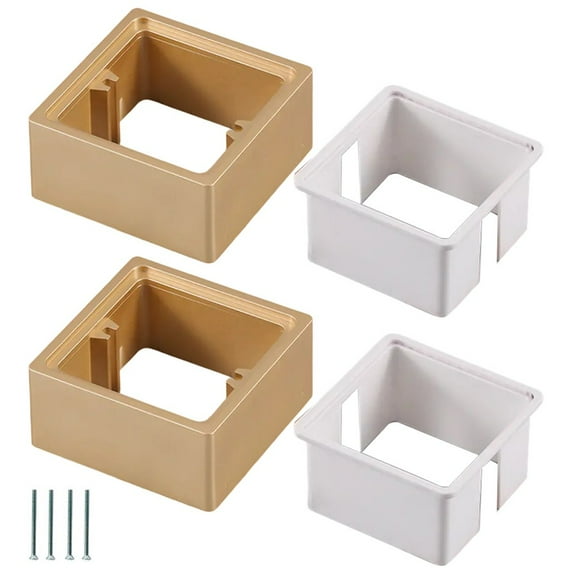 2Pcs Single Socket Spacer Electrical Outlet Spacer Square With ...