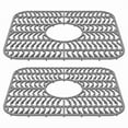 2Pcs Sink Protector Mat Nonslip Kitchen Sink Mat Flexible Silicone ...