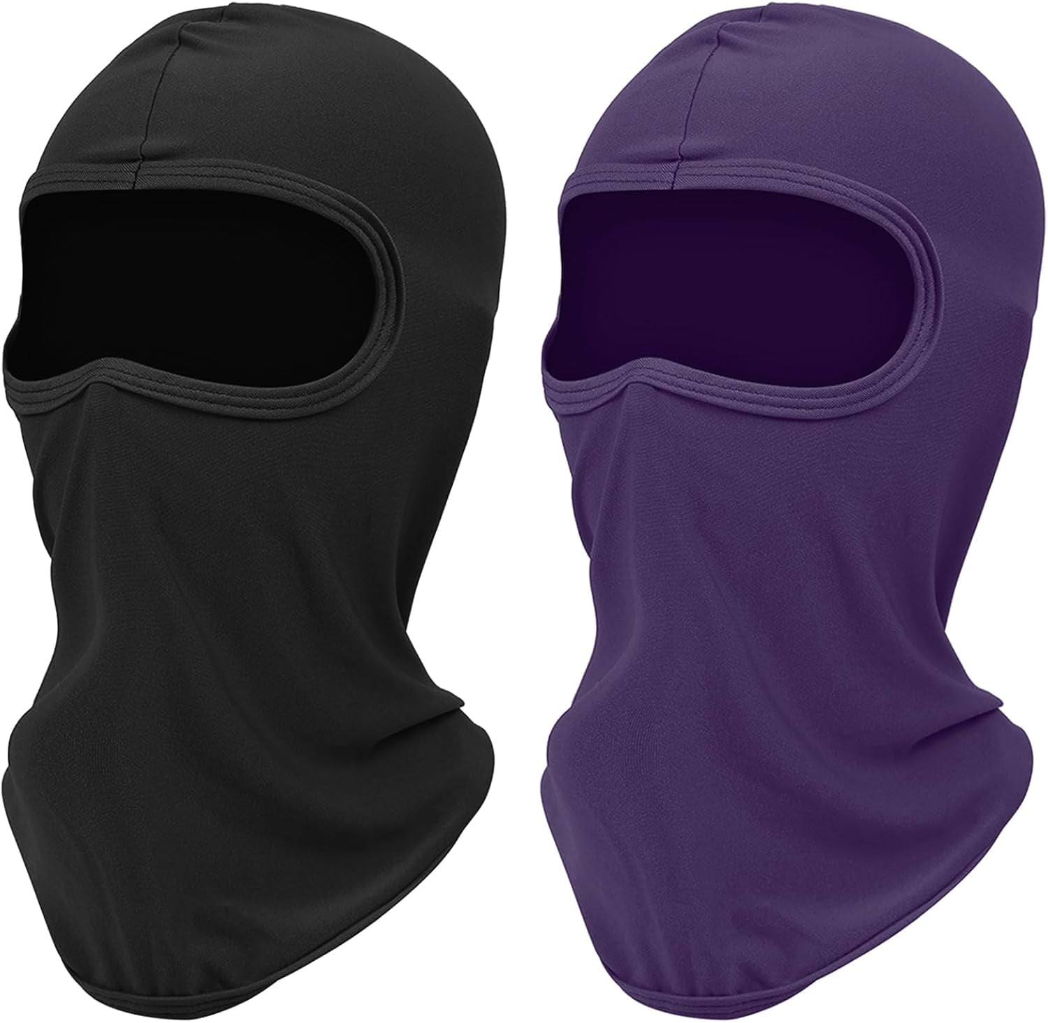 2Pcs Ski Mask, Balaclava for Men Women, Windproof UV Protection Outdoor ...