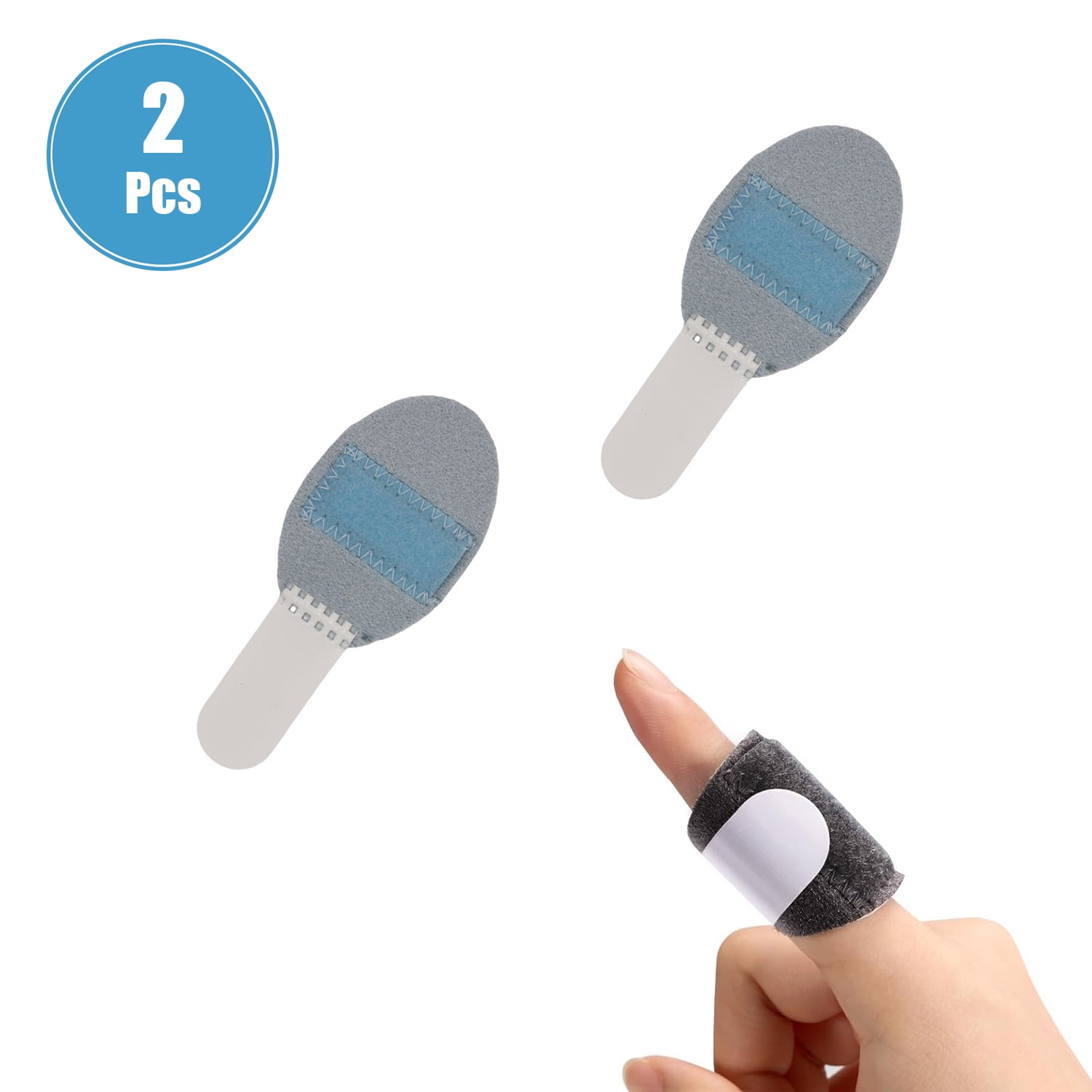 2Pcs SkyAuks Finger Splint, Color Finger Strap Brace, Blue - Walmart.com
