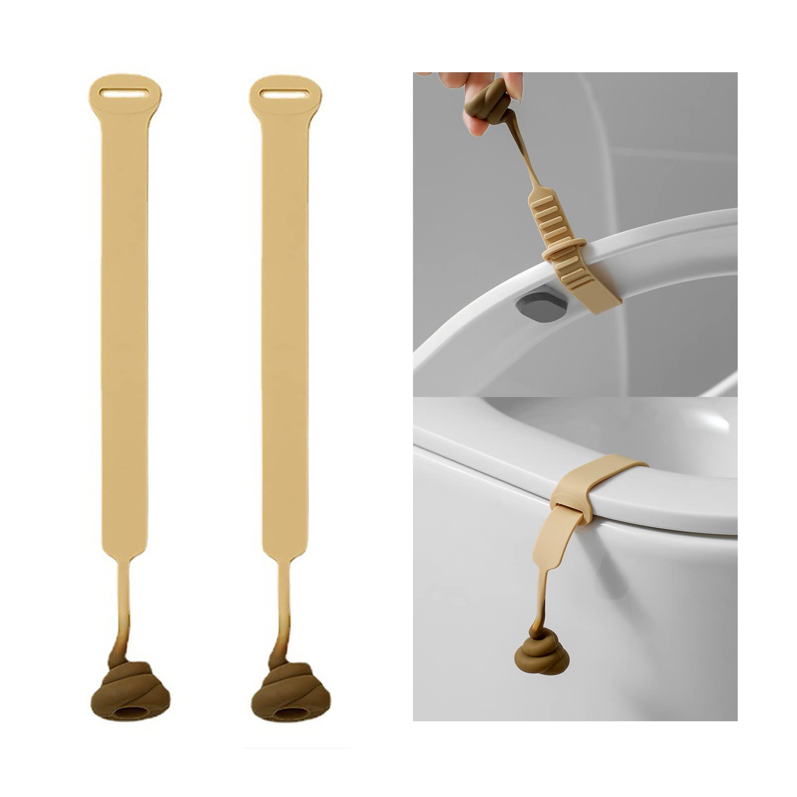 2Pcs SkyAuks Toilet Seat Lifter, Toilet Handle, Bathroom Toilet ...