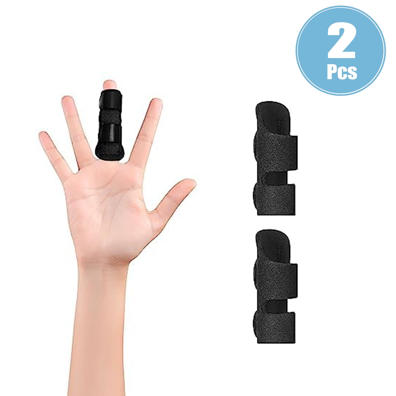 2Pcs SkyAuks Trigger Finger Splint, Finger Brace, Universal Finger ...