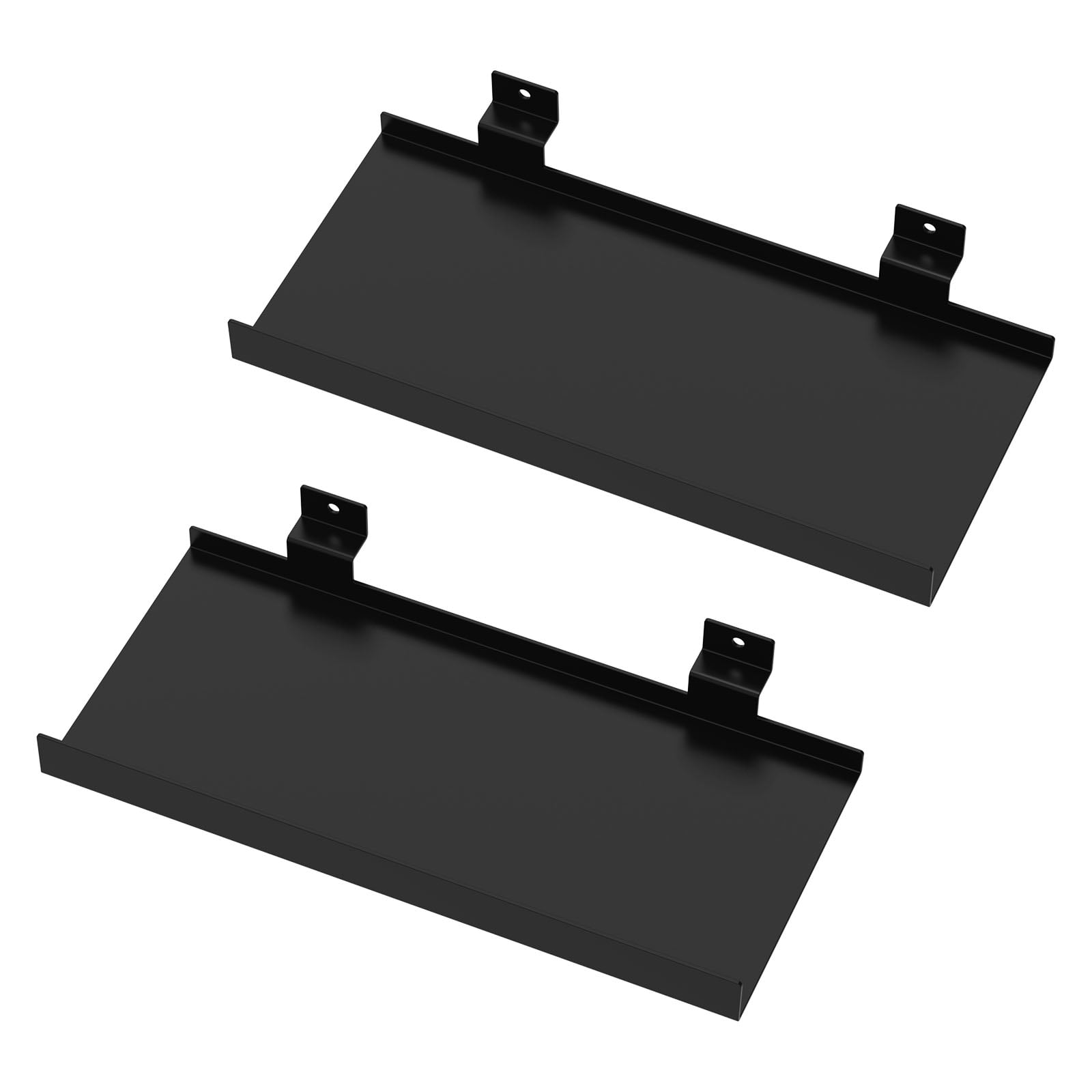 2Pcs Slat Wall Shelves Metal Slat Wall Floating Shelf Space Saving Slat ...